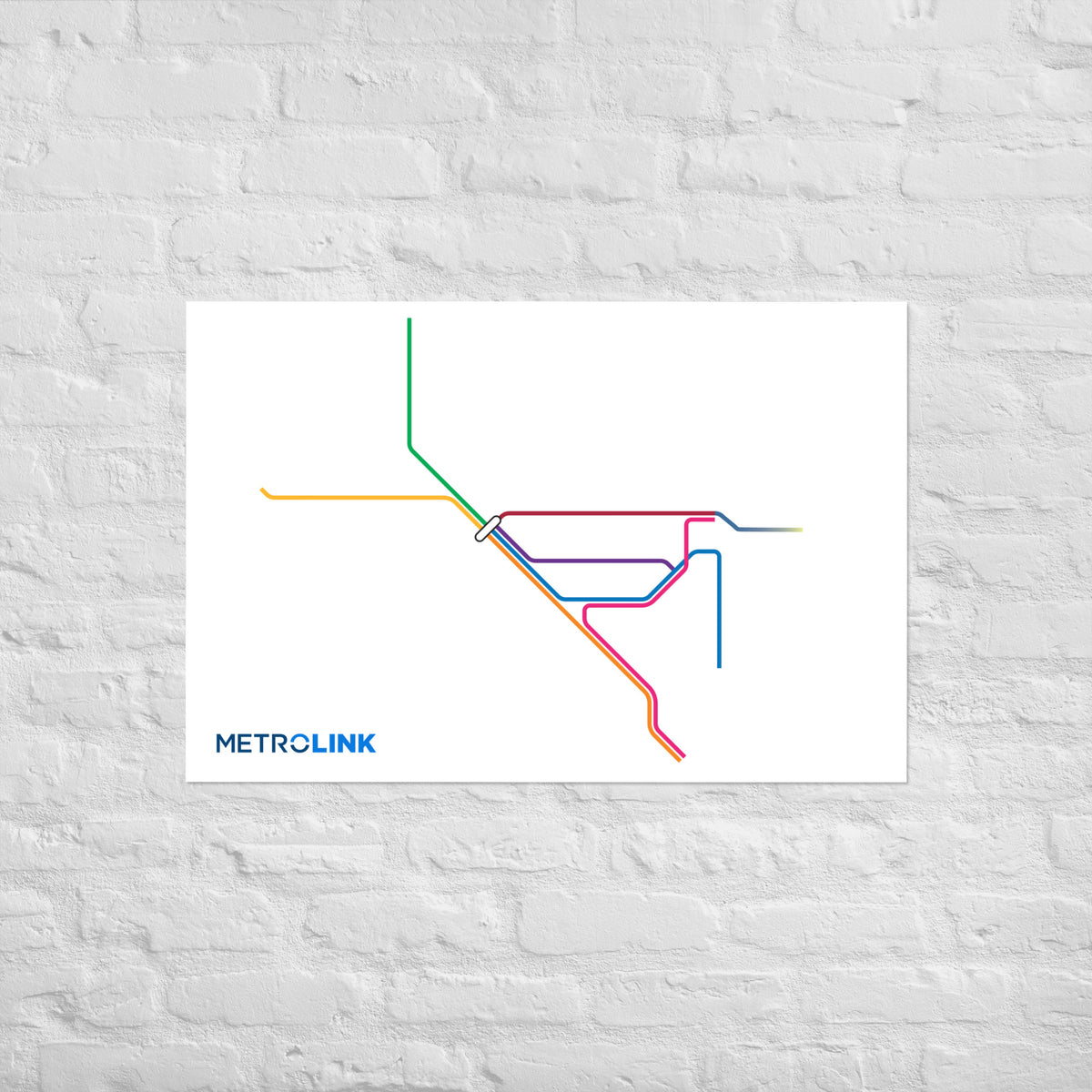 Metrolink Stick Map Matte Poster – Metrolink Store